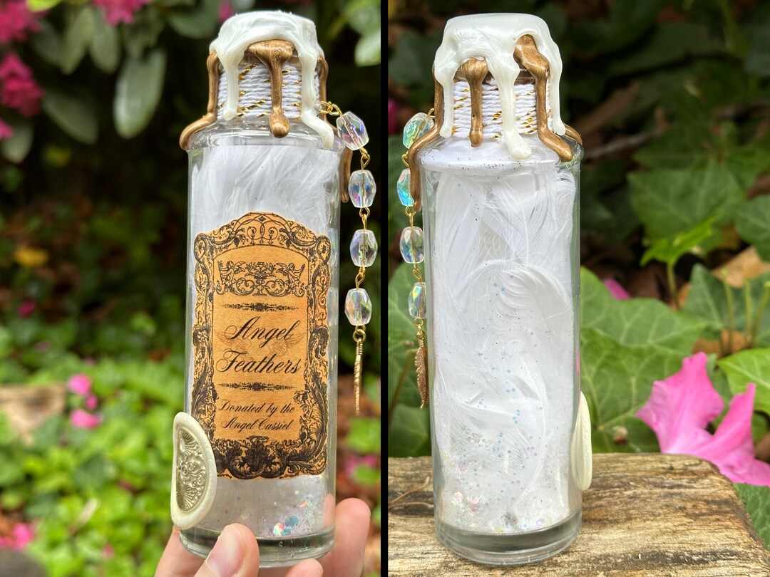 Angel Feathers | Magical Apothecary Fantasy Potion Bottle | Witch and ...