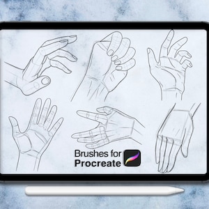 140+ Hands Anatomy Procreate Brush Set | Hand Stamps | Save Your Time ...