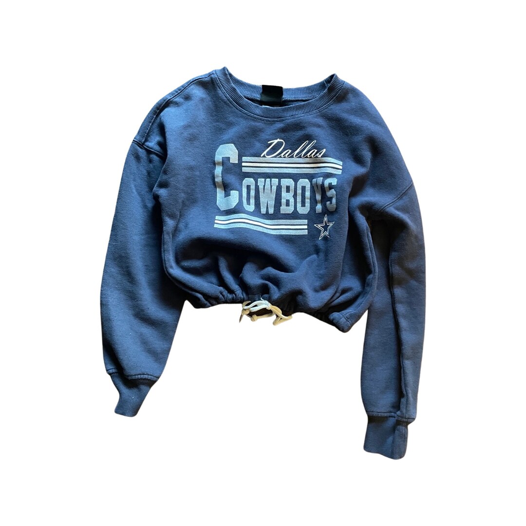 Dallas Cowboys Repurposed Adjustable Crop Sweatshirt - Etsy