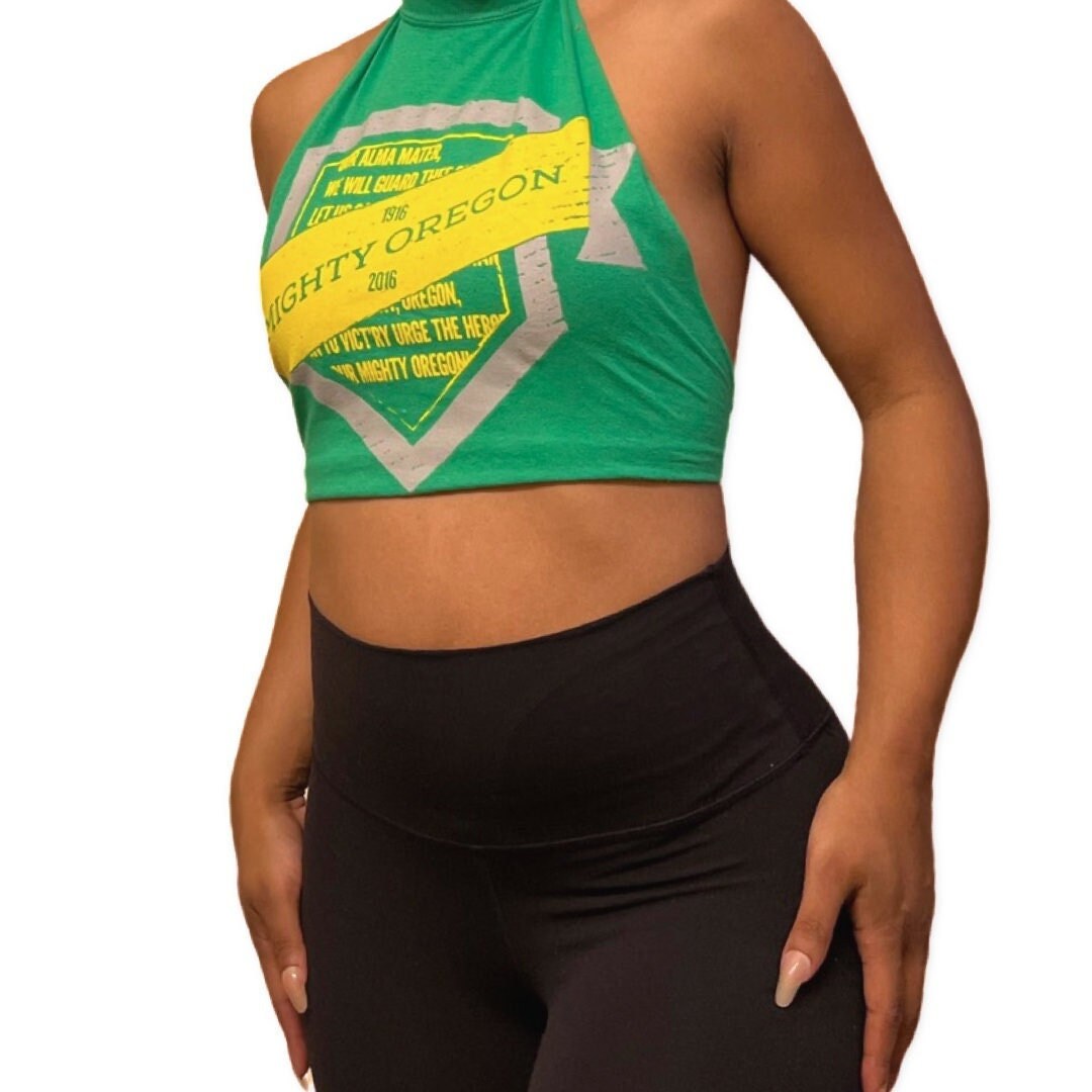 Oregon Ducks Repurposed Adjustable Halter Top - Etsy