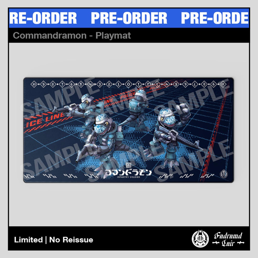 PRE ORDER Commandramon Playmat - Etsy