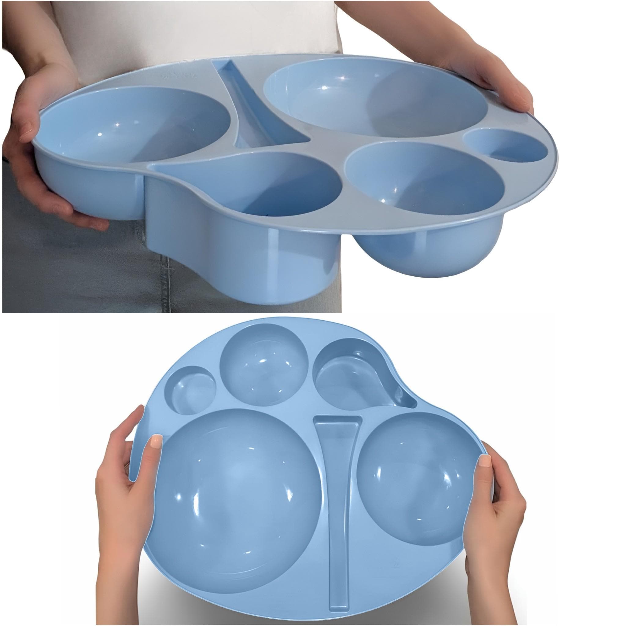 Number 1 Food Lap Tray With Dividers, Lid Included, TV, Useful ...