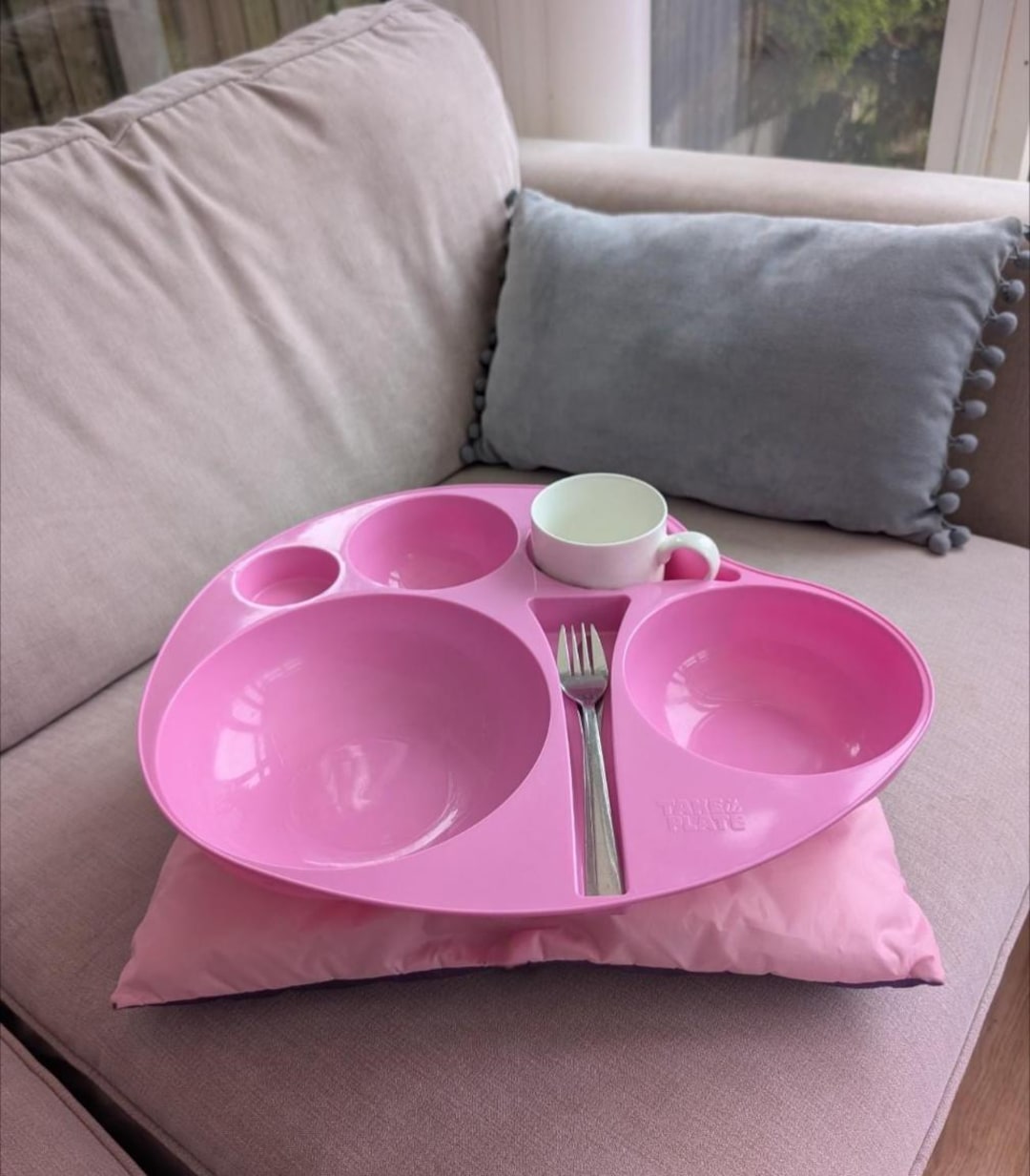 Number 1 Food Lap Tray With Dividers, Lid Included, TV, Useful ...