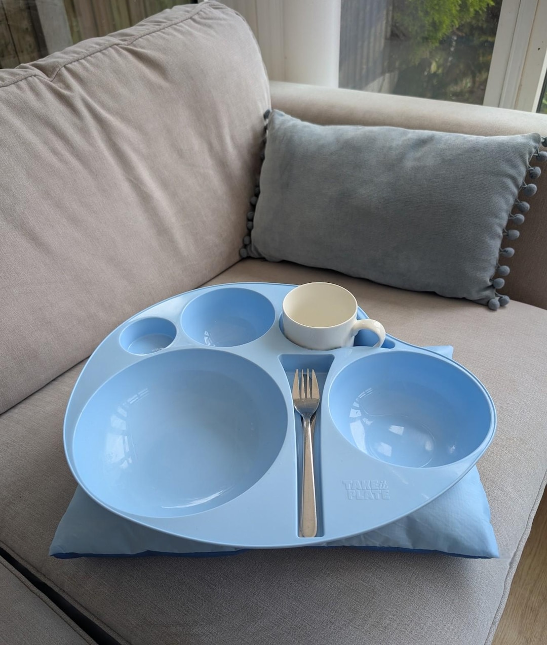 Number 1 Food Lap Tray With Dividers TV, Useful, Compartments ...