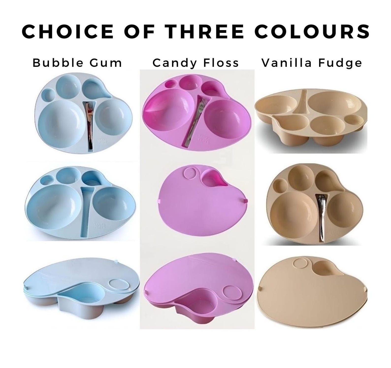Number 1 Food Lap Tray With Dividers, Lid Included, TV, Useful ...
