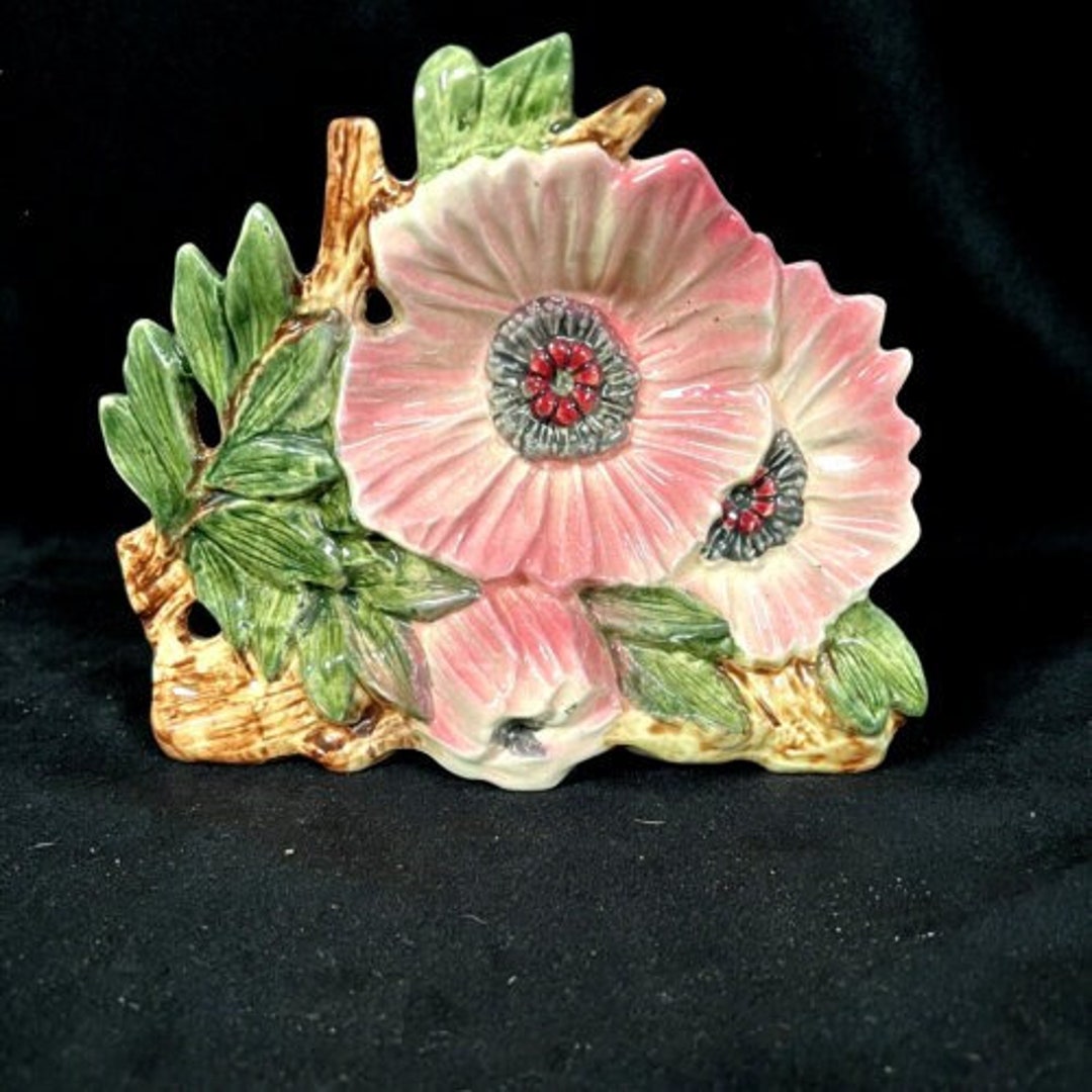 Vintage Rare 1955 Mccoy Pink Poppy Planter Vase Art Pottery HTF - Etsy