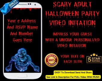 Horror Scary Invitation - Etsy