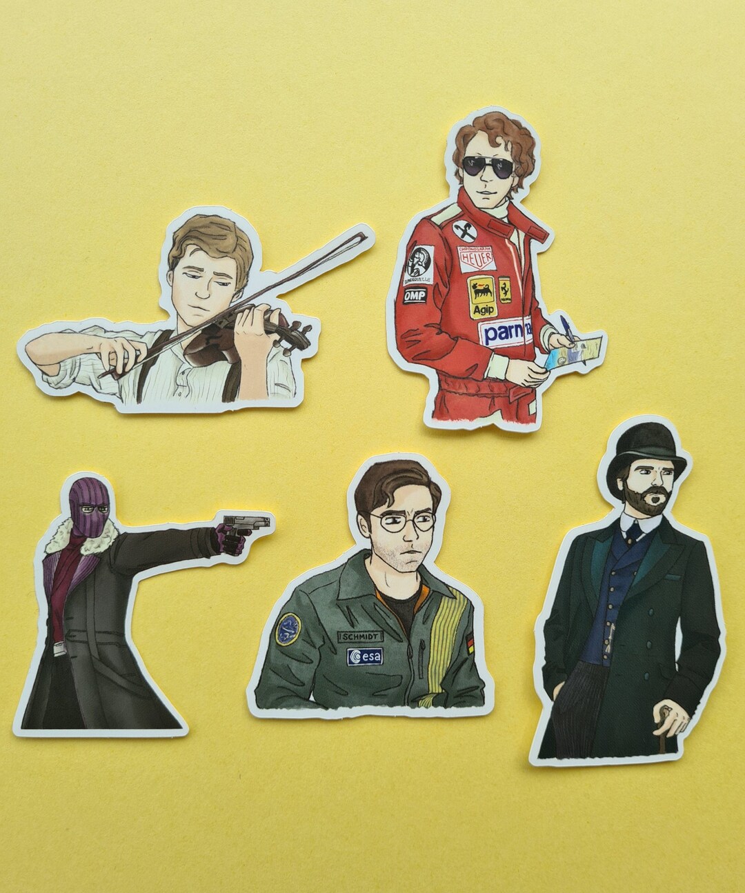 Daniel Brühl Stickers - Zemo, Niki Lauda, Laszlo Kreizler, Andrea ...