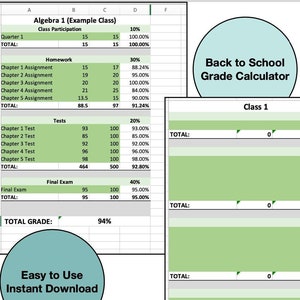 GPA / Grade Calculator Tracker for School and Final Exams - Simple and ...