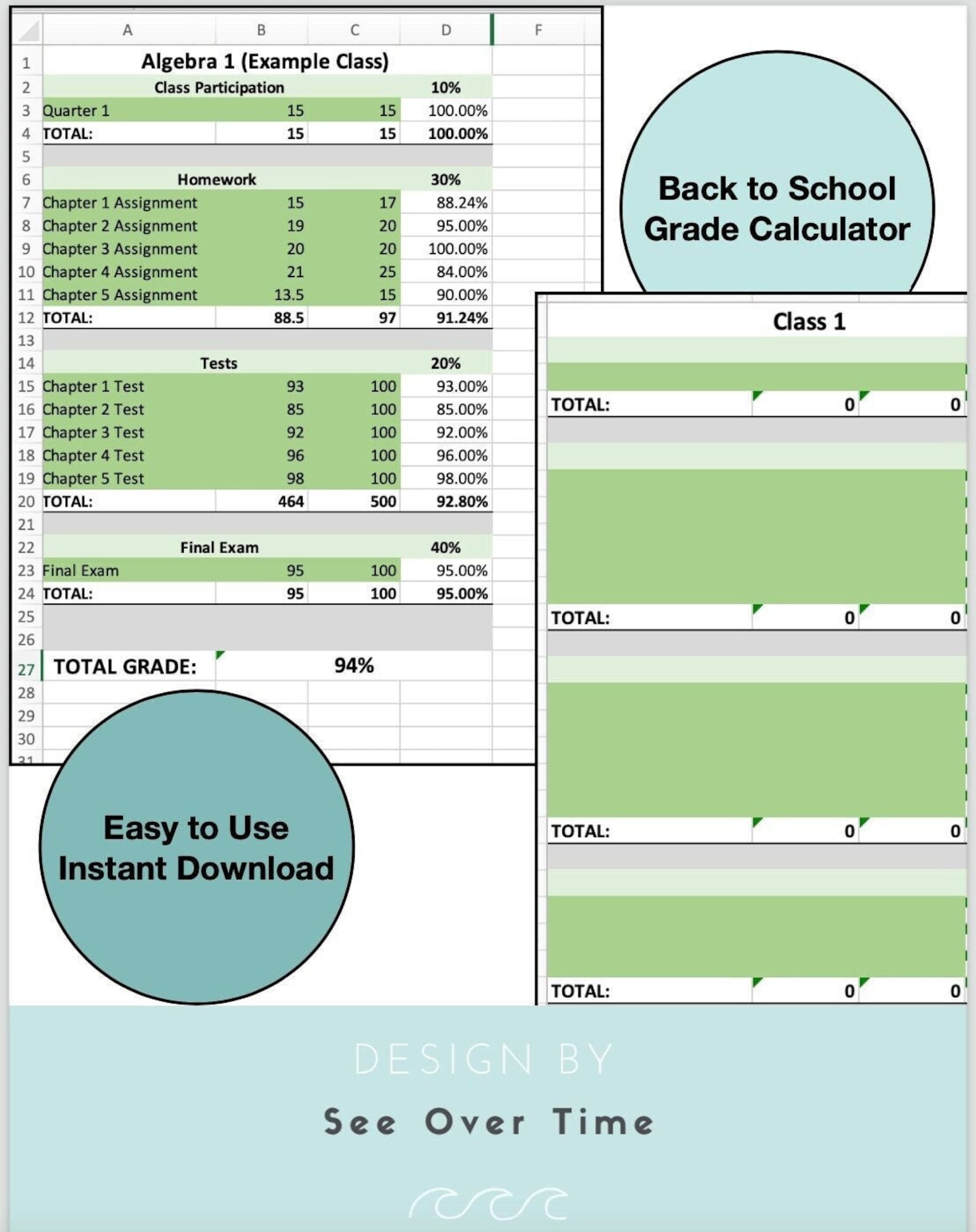 GPA / Grade Calculator Tracker for School and Final Exams - Simple and ...