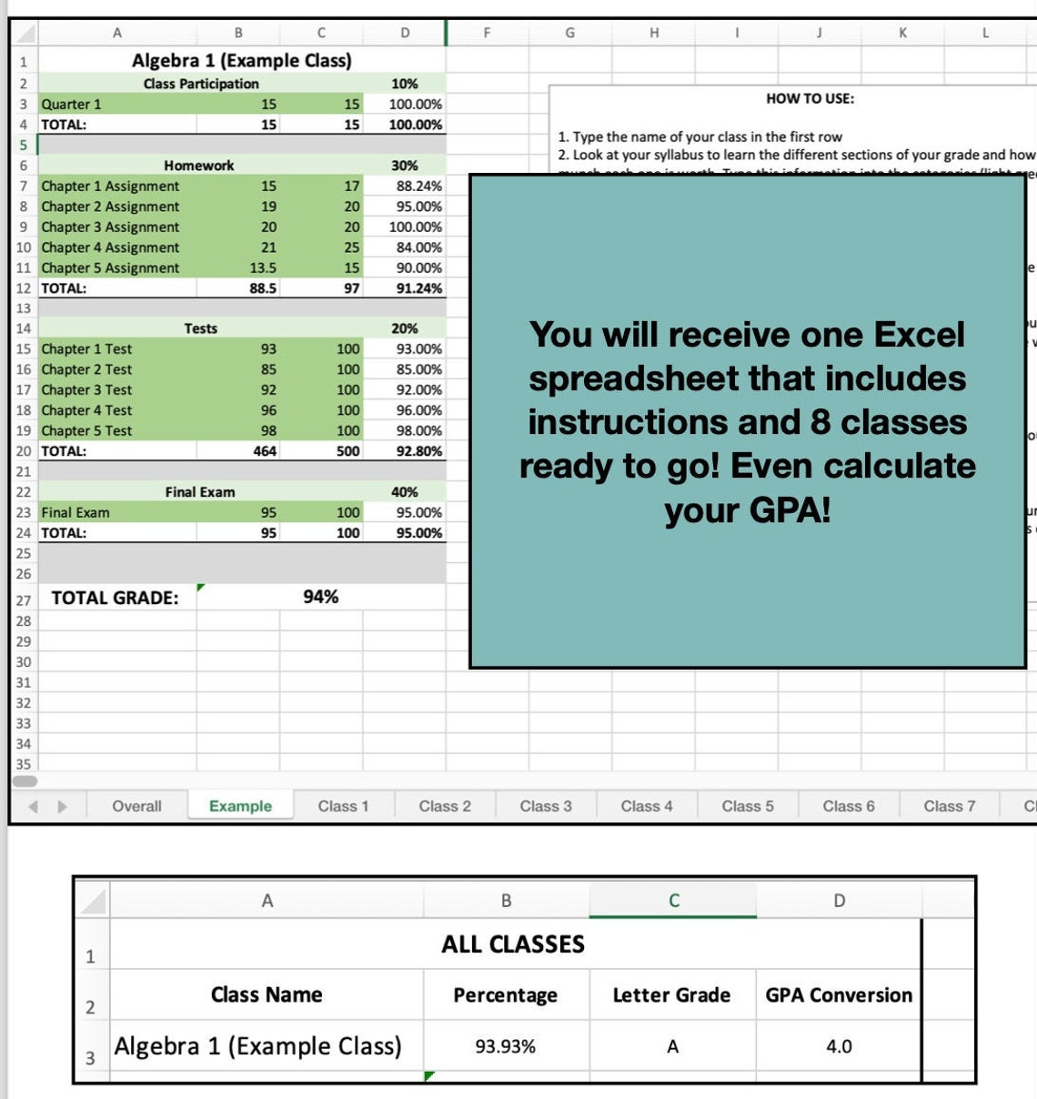 GPA / Grade Calculator Tracker for School and Final Exams - Simple and ...