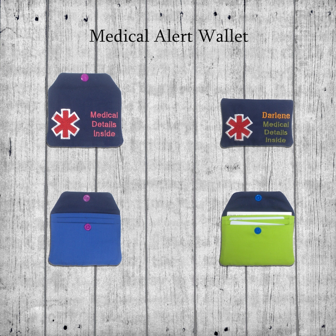 Medical Alert Wallet - Etsy