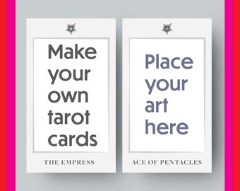 Make Your Own Tarot Cards Printable Tarot Cards Templates - Etsy