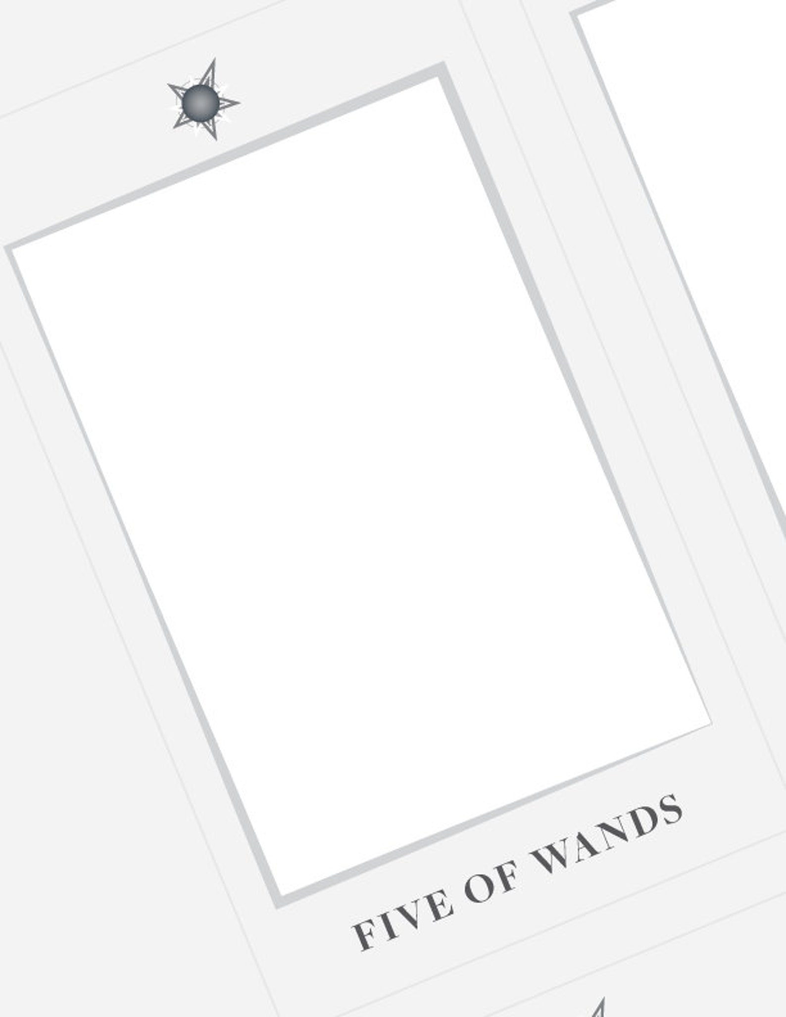 Blank Tarot Cards Printable Make Your Own Tarot Cards Learn Tarot DIY ...