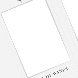 Blank Tarot Cards Printable Make Your Own Tarot Cards Learn Tarot DIY ...