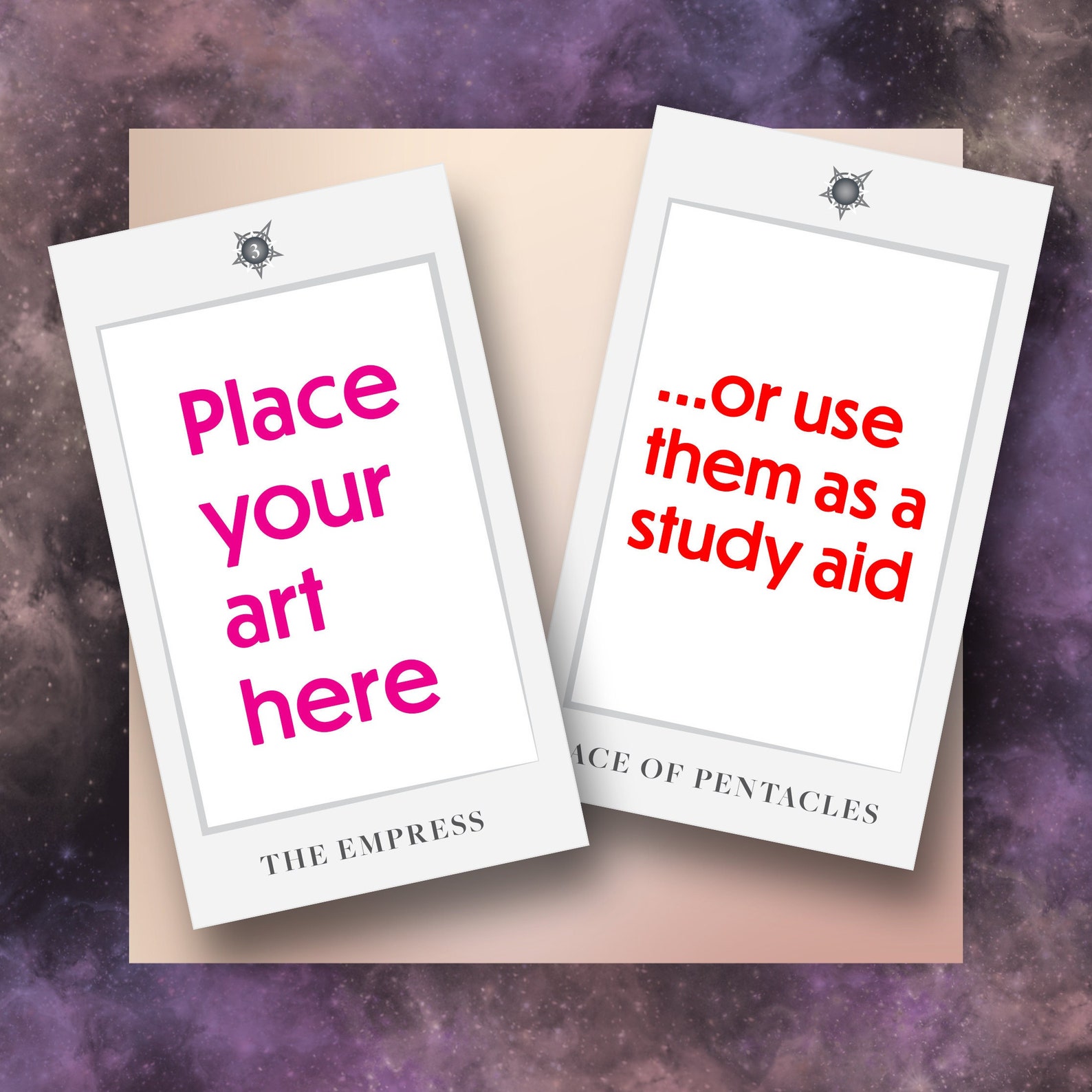 Blank Tarot Cards Printable, DIY Deck (digital Download) - Etsy