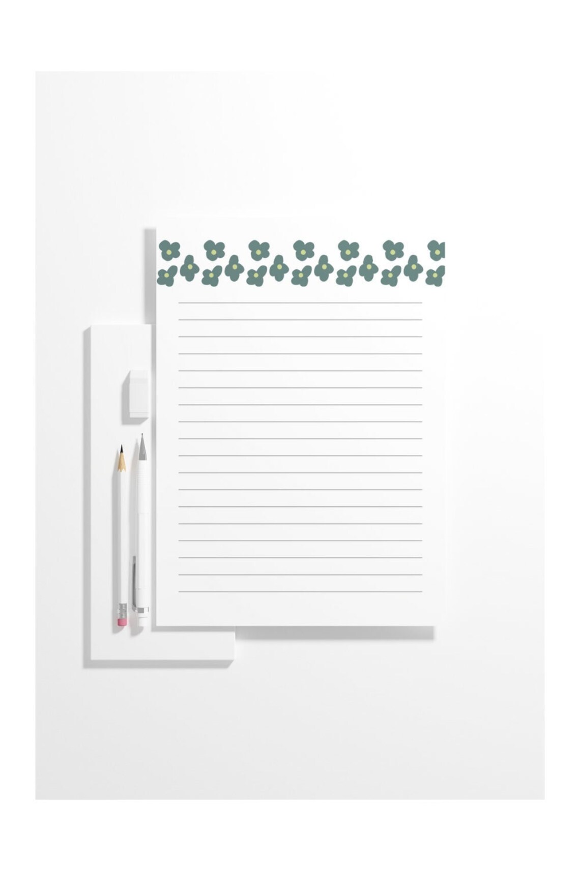 Printable Stationary | Daisy Stationary | Printable Letters | Digital ...