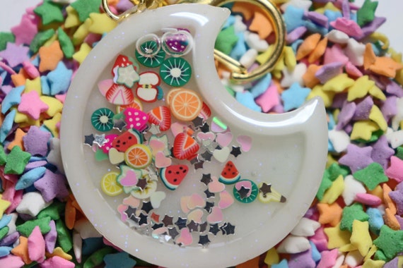 Glow-in-the-dark Resin Keychain - Etsy