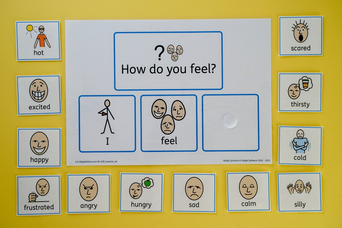 I Feel / I Need communication PECS visuals for autism ADHD | Etsy