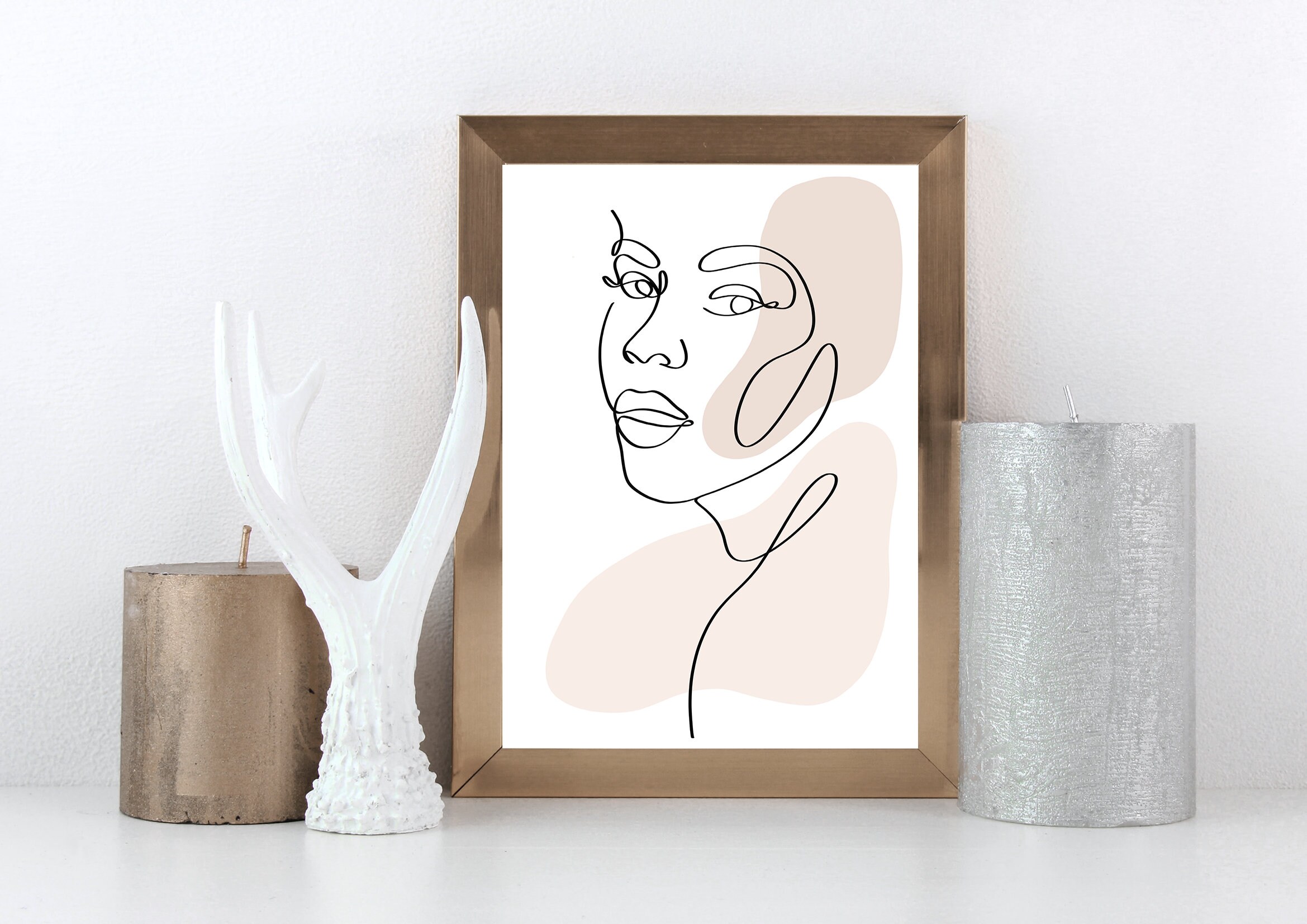 Woman One Line Art. One Line Drawing, Modern Line Art. Minimalist Line ...