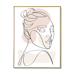 Pretty Woman One Line Art. One Line Drawing, Modern Line Art ...