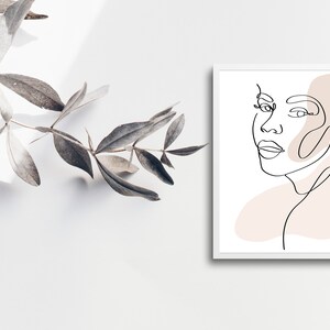 Woman One Line Art. One Line Drawing, Modern Line Art. Minimalist Line ...