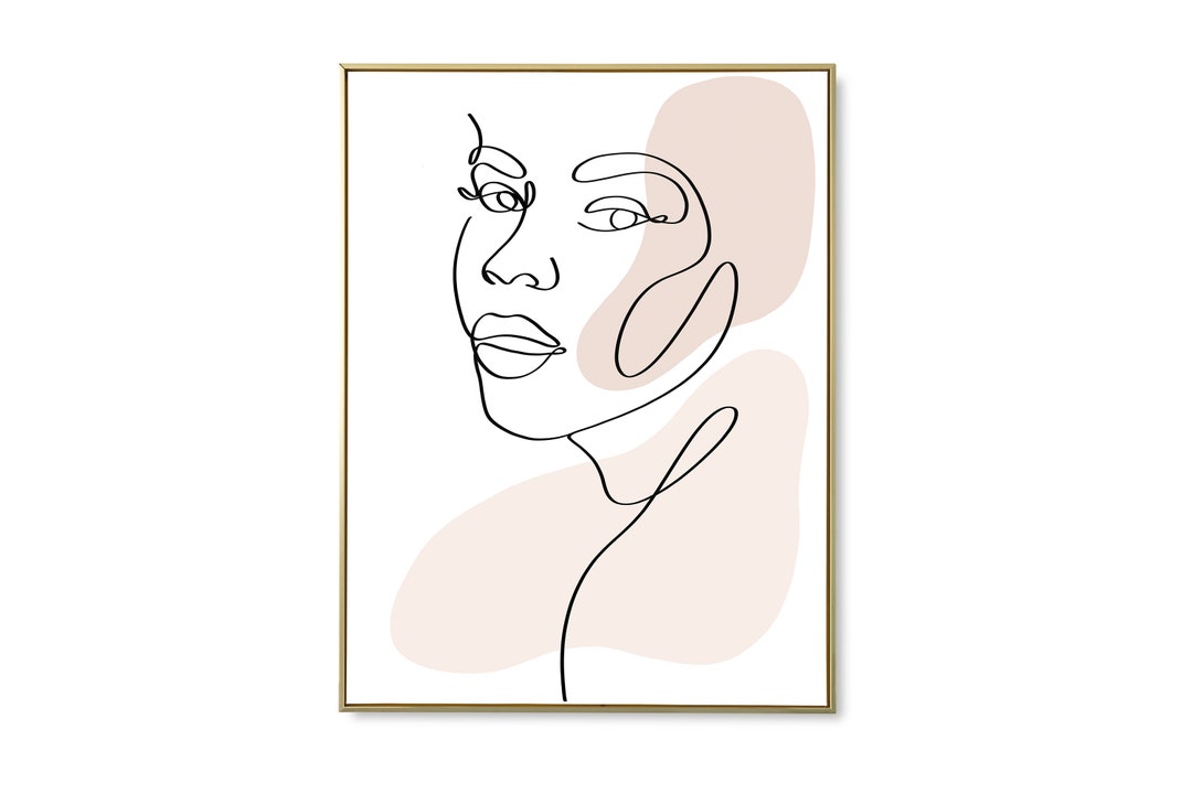 Woman One Line Art. One Line Drawing, Modern Line Art. Minimalist Line ...