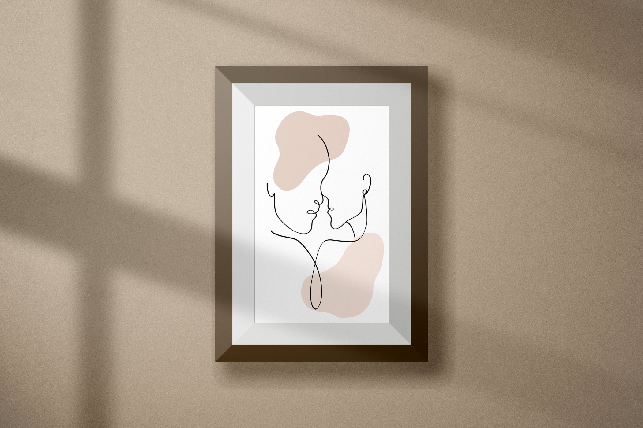 Couple One Line Art. One Line Drawing, Modern Line Art. Minimalist Line ...