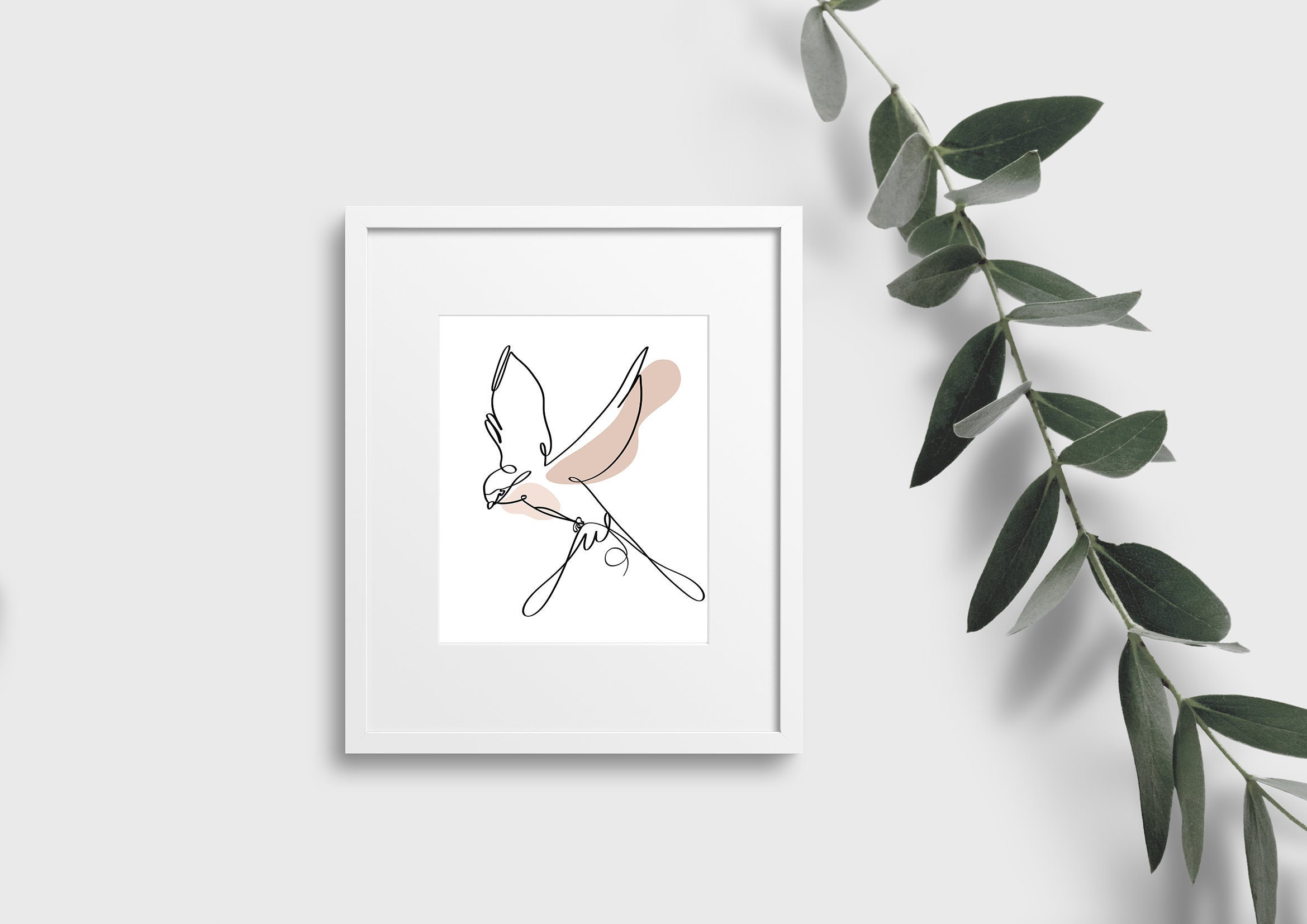 Bird One Line Art. One Line Drawing, Modern Line Art. Minimalist Line ...