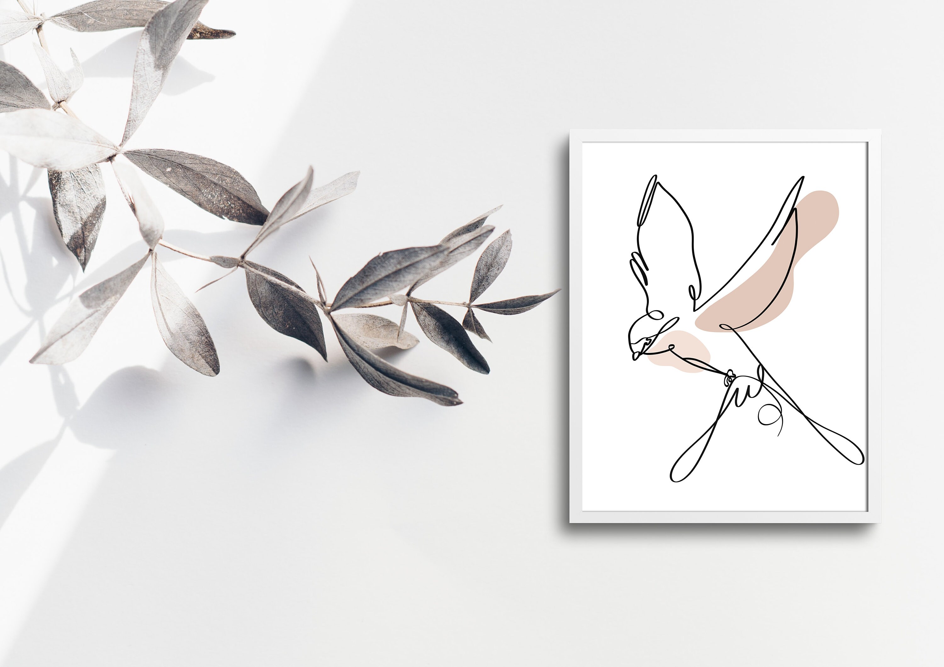 Bird One Line Art. One Line Drawing, Modern Line Art. Minimalist Line ...