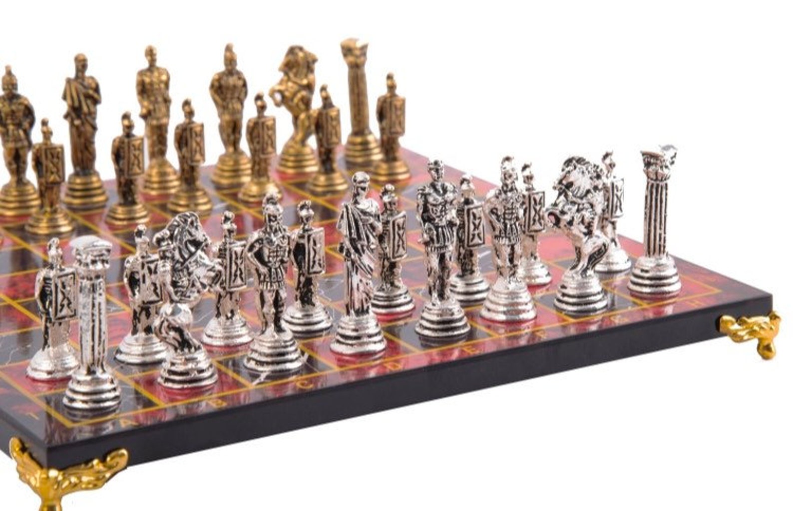 ROMAN CHESS SET Premium Hand Made Luxury Chess Set Ancient - Etsy
