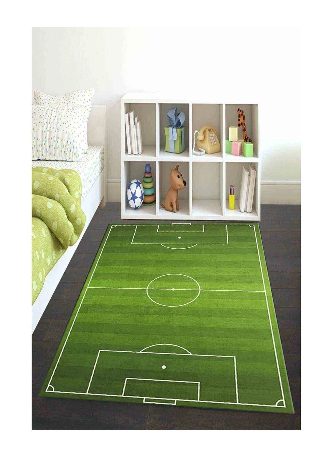 Football Pitch Rug, Rug for Boys, Child Room Rug, Soccer Field Rug ...