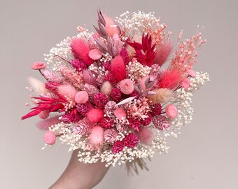 Pink Wheat Bunch With Bunny Tails Pure Pink Flower Arrangement Pink ...