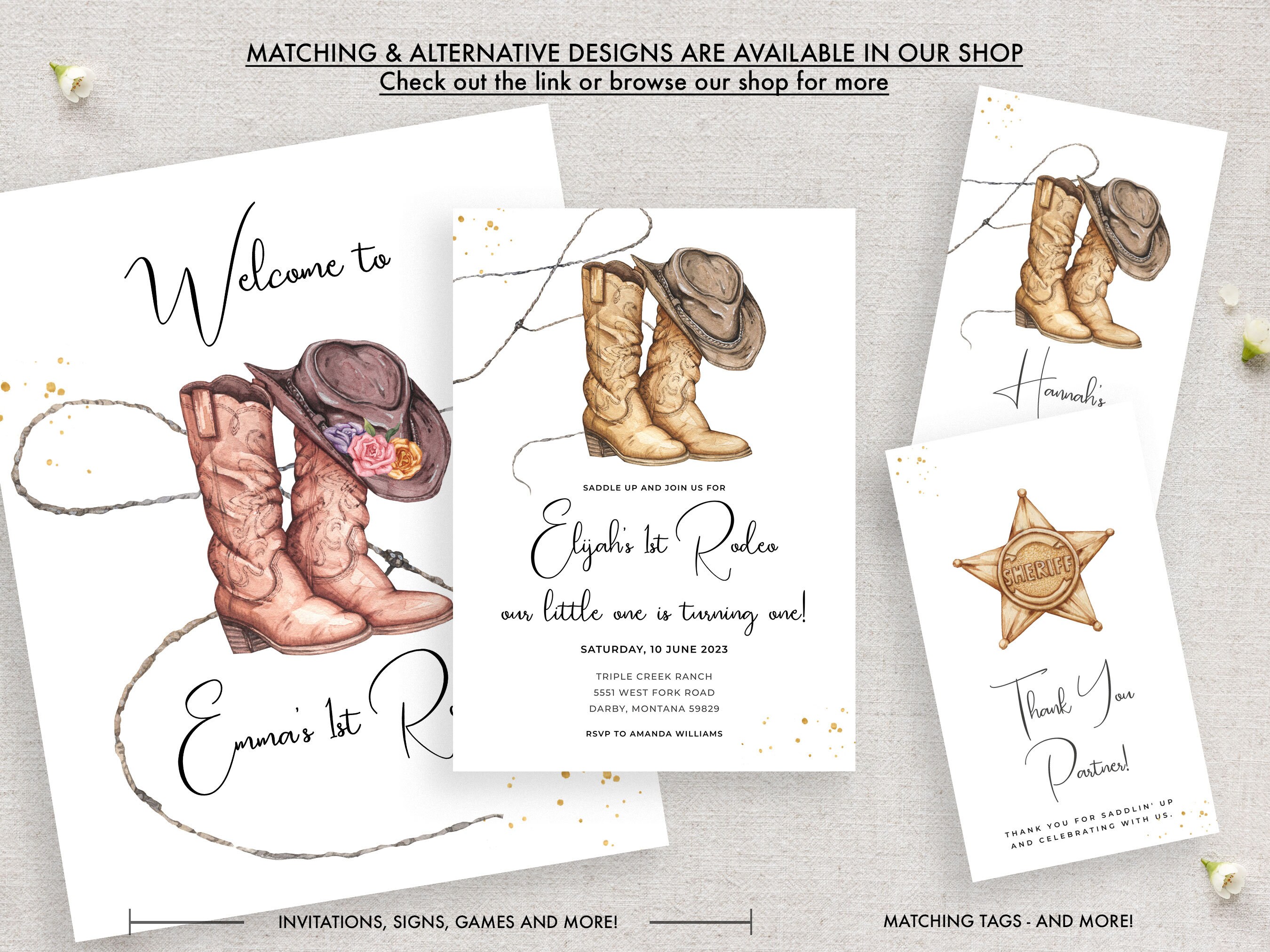 3rd Rodeo Birthday Party Invitation, Not My First Rodeo, Western ...