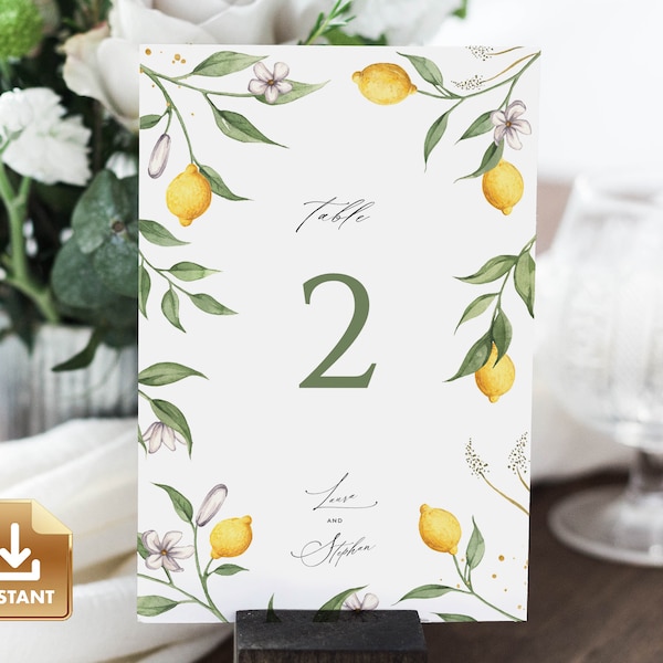 5x7 Table Numbers - Etsy
