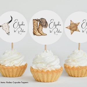 First Rodeo Thank You Favor Tag, Cowboy 1st Birthday Printable Gift Tag ...