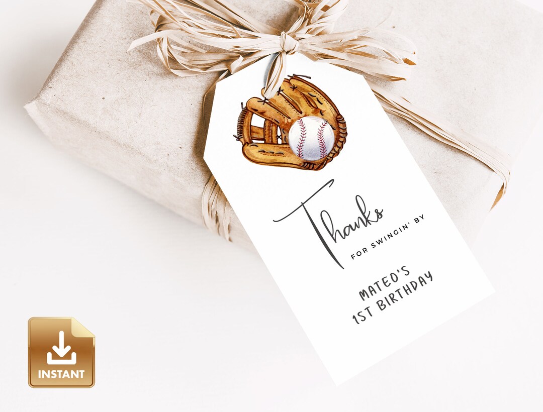 Baseball Thank You Card Template, Rookie of the Year Baseball Party ...