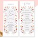 ROSA Rose Wedding Program Template, Romantic Ceremony Program ...