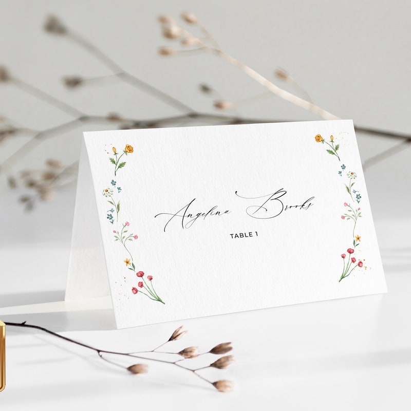 Spring Place Cards - Etsy