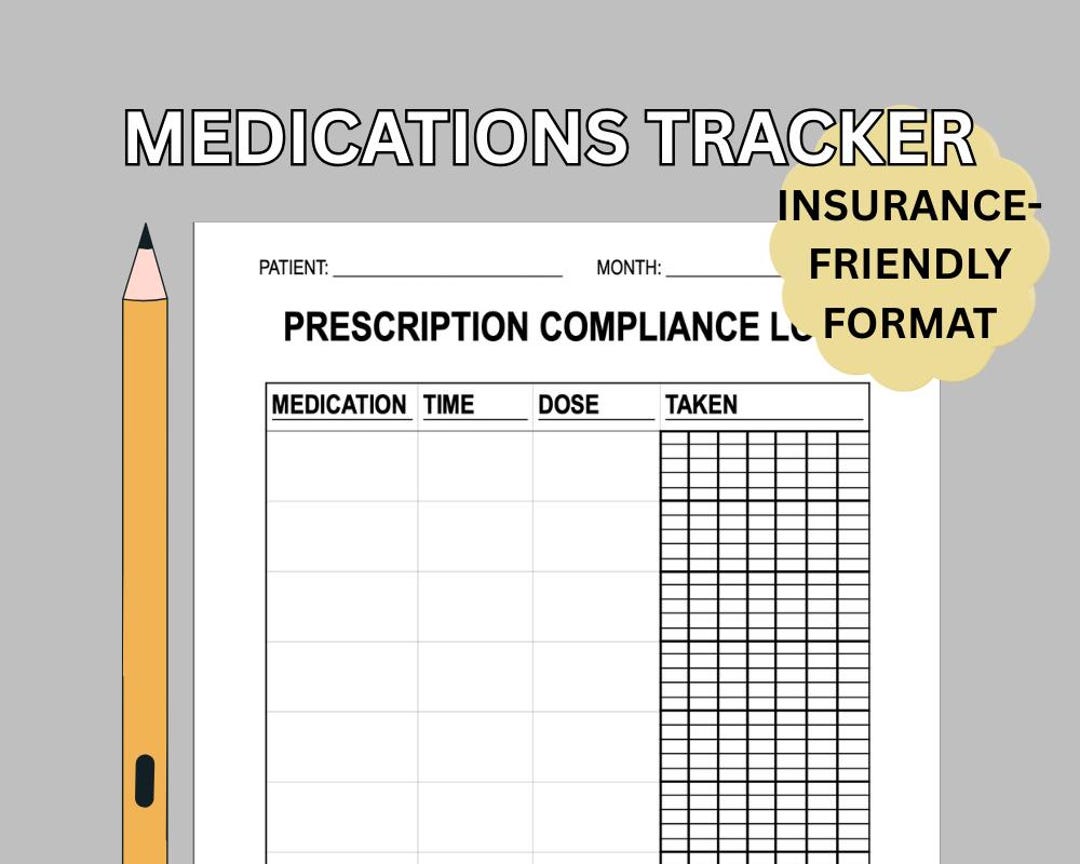Daily Medicine Tracker PDF | Health Log Printable | Medication ...