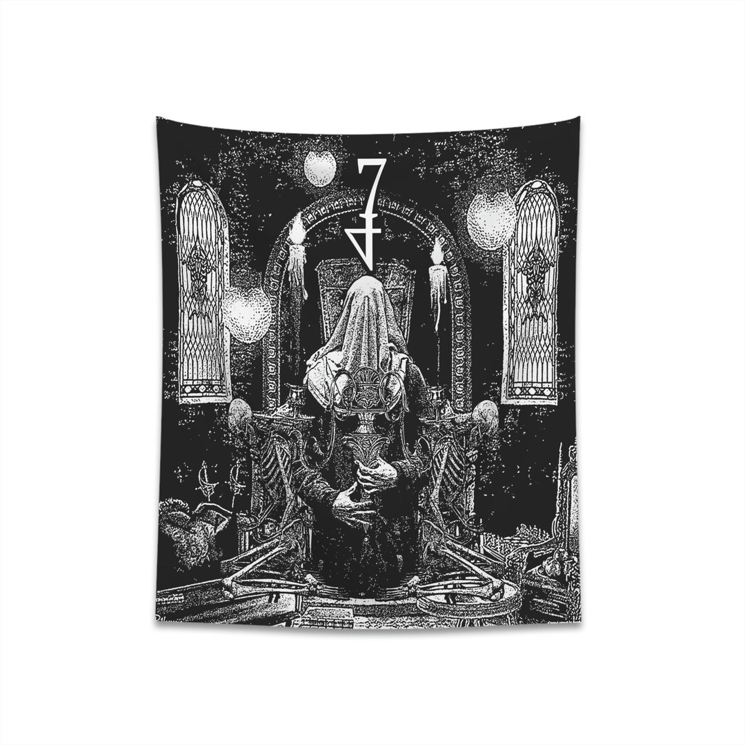 Wizard Tapestry, Gematria Tapestry, Esoteric Tapestry, Occult Tapestry ...