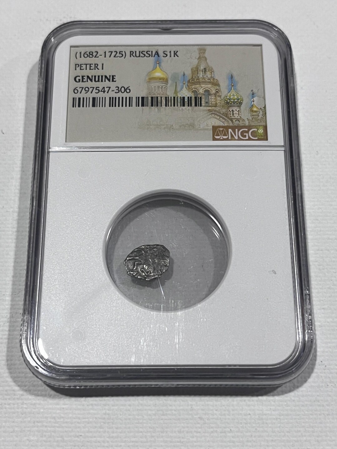 Peter the Great, Silver Kopek, NGC Certified, 1682-1725, Russia S1K ...
