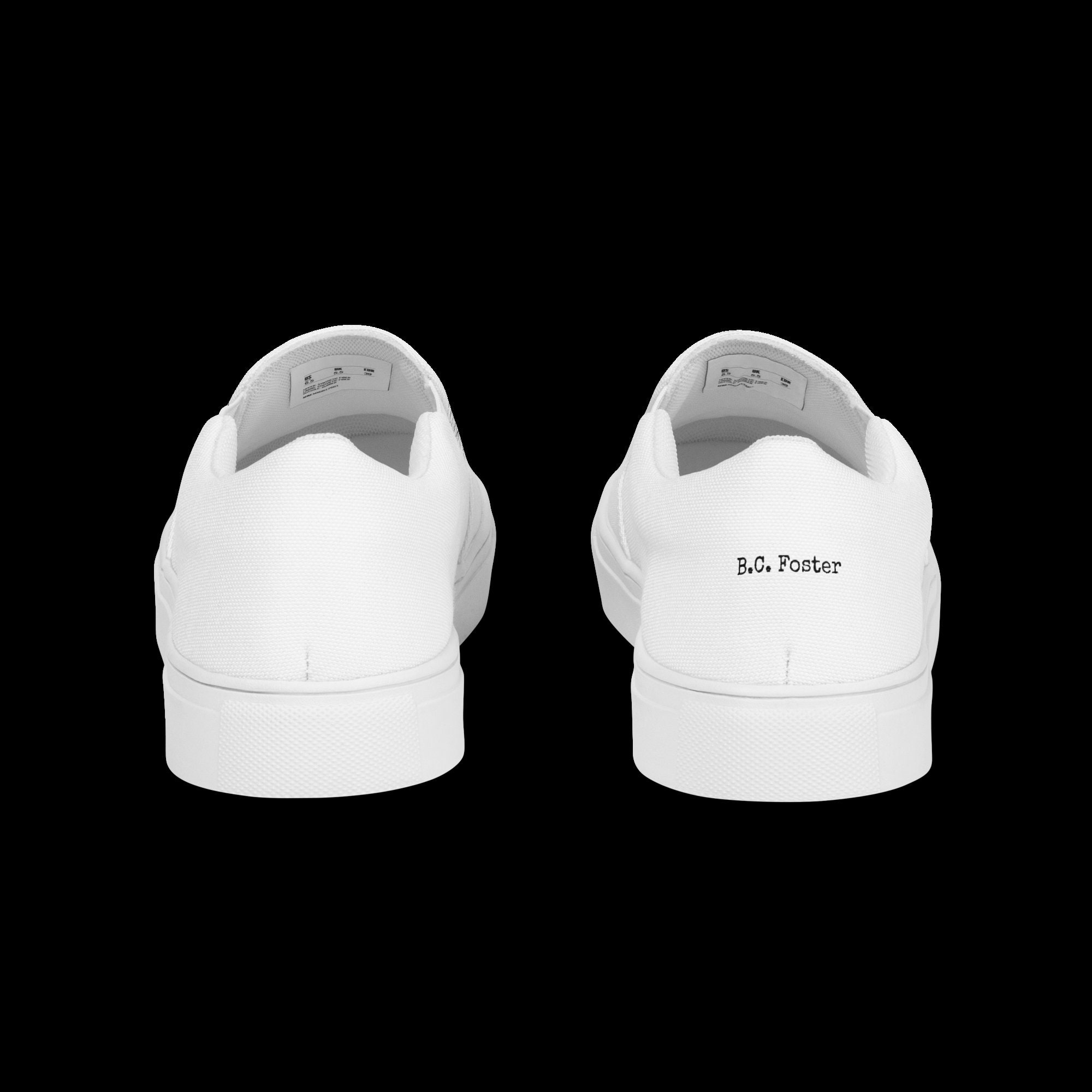Men’s Slip-on Canvas Shoes- B.C. Foster Art - Etsy