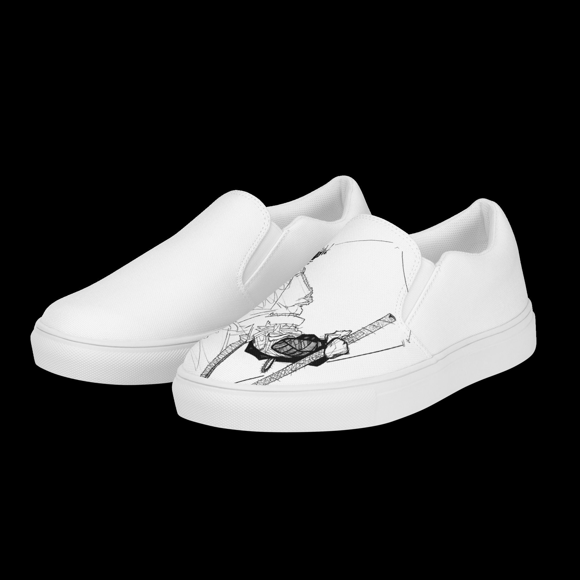Men’s Slip-on Canvas Shoes- B.C. Foster Art - Etsy