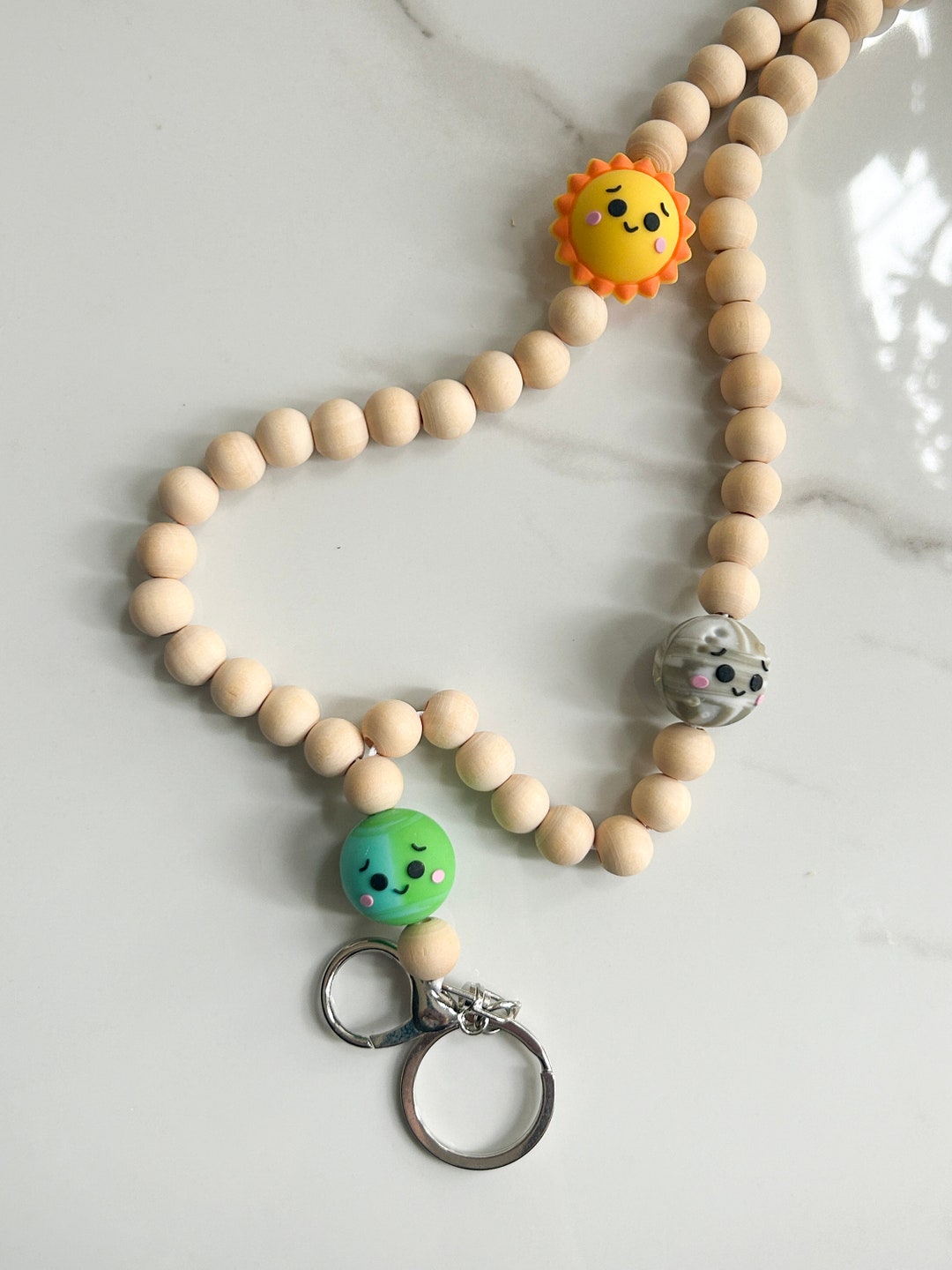 Science Teacher, Planets, Lanyard, Earth Moon & Stars Teacher Lanyard ...