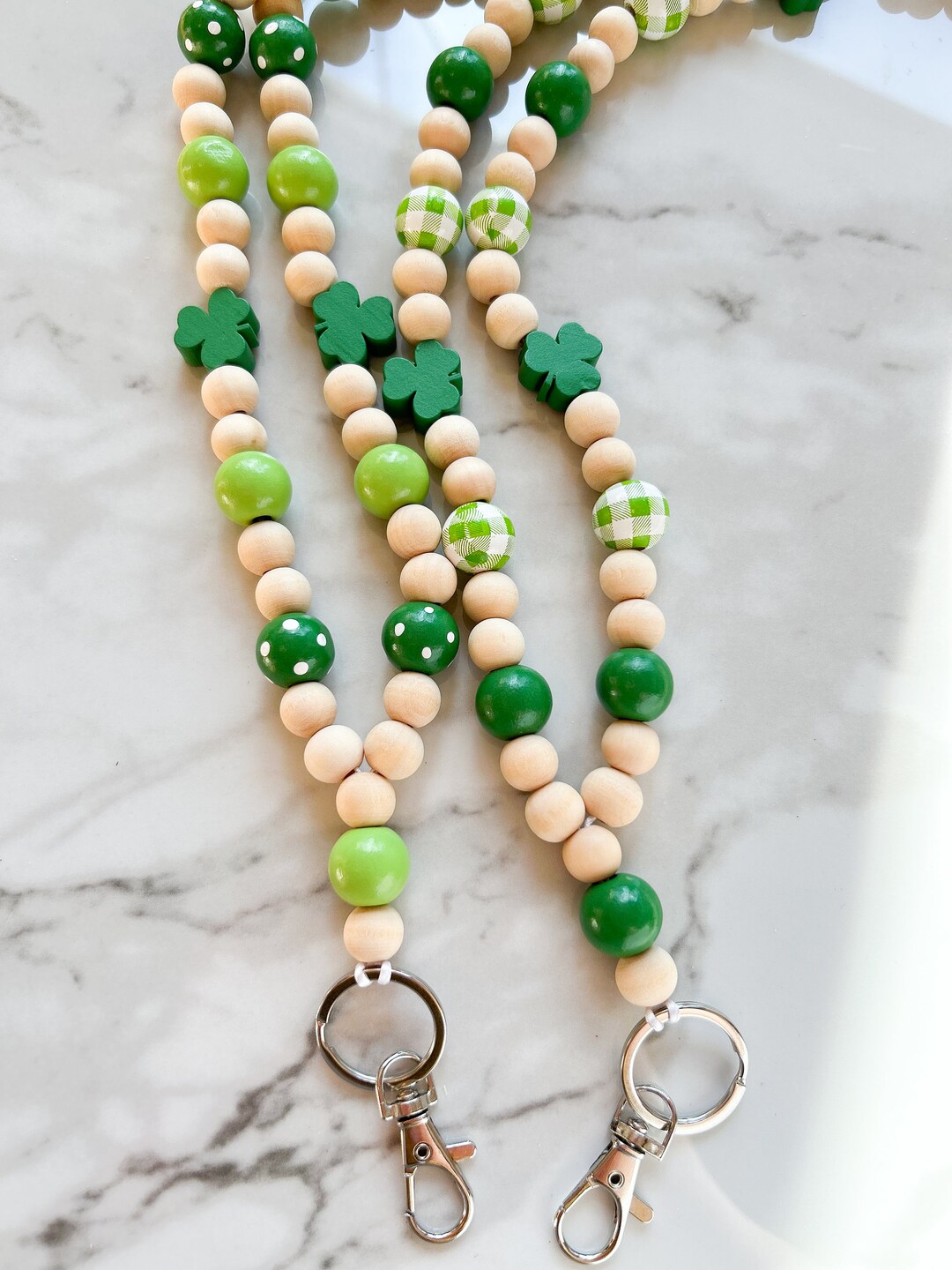 Saint Patricks Day Teacher Lanyard, St Patricks Day Lanyard, Green Four ...