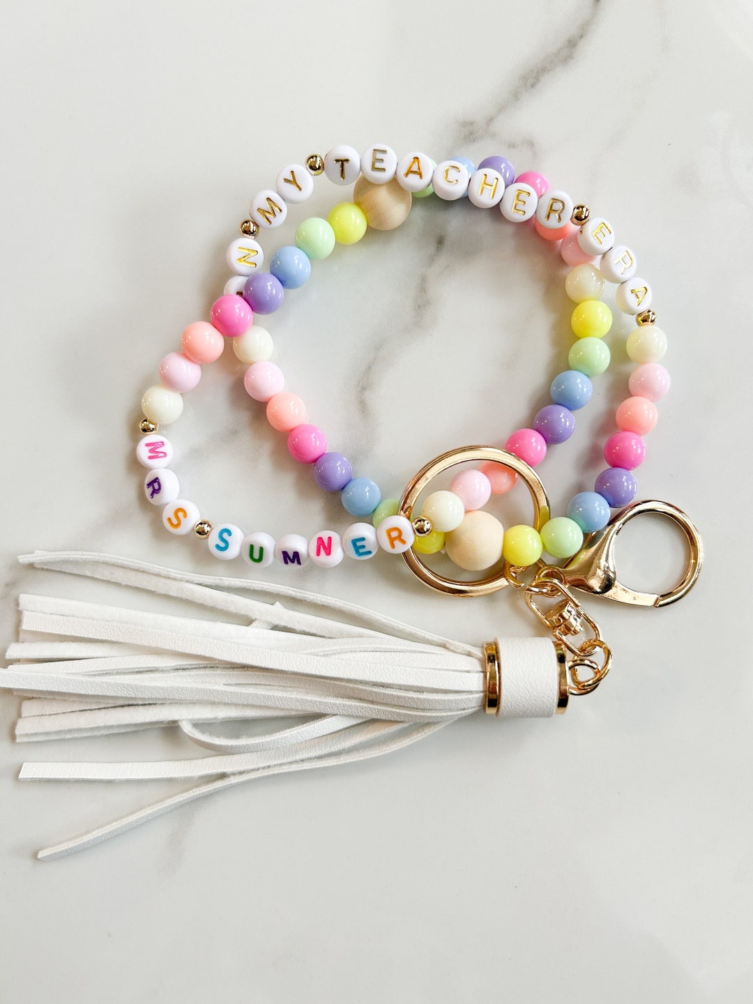 In My Teacher Era Friendship Bracelet Keychain, Swiftie Teacher ...