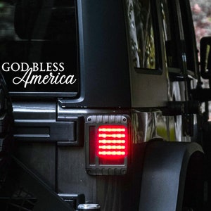 God Bless America Cursive Decal - Etsy