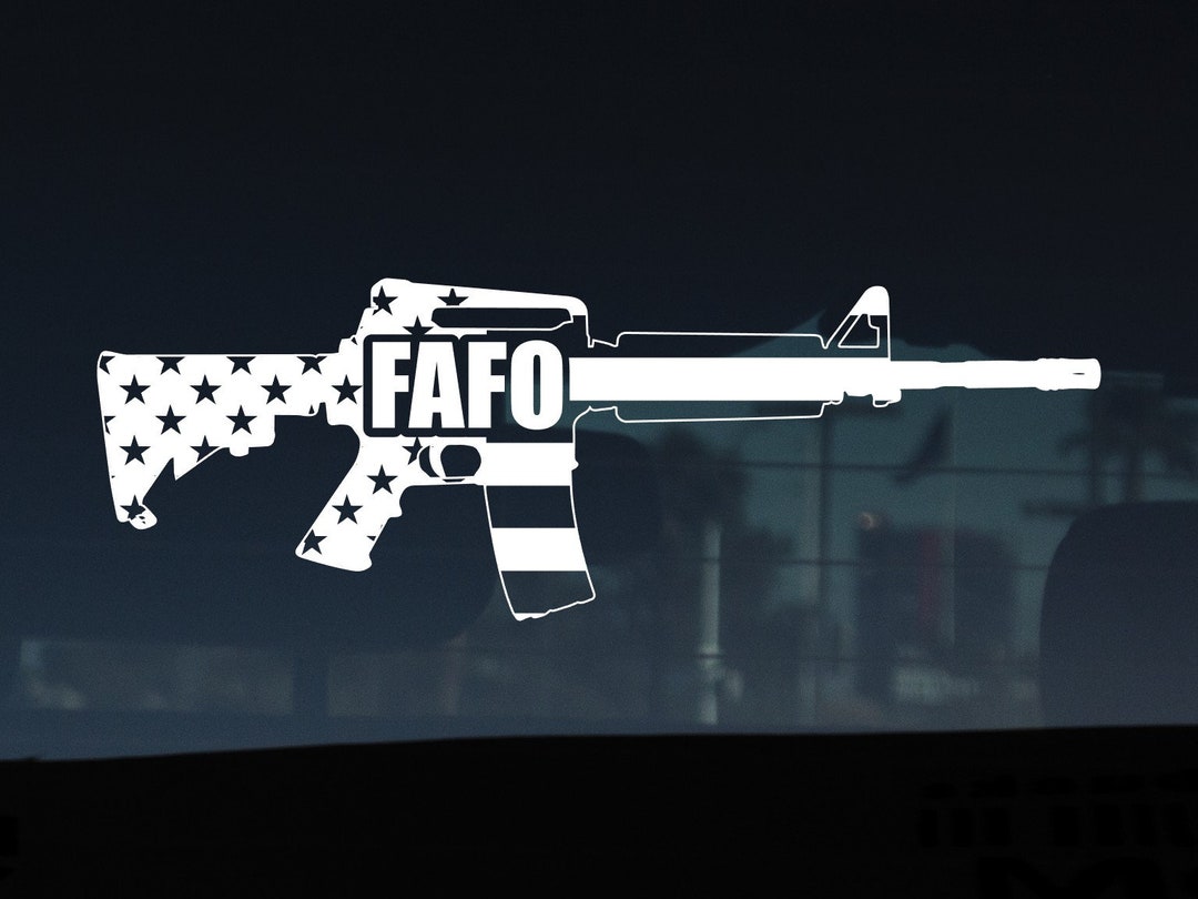 AR FAFO Decal - Etsy