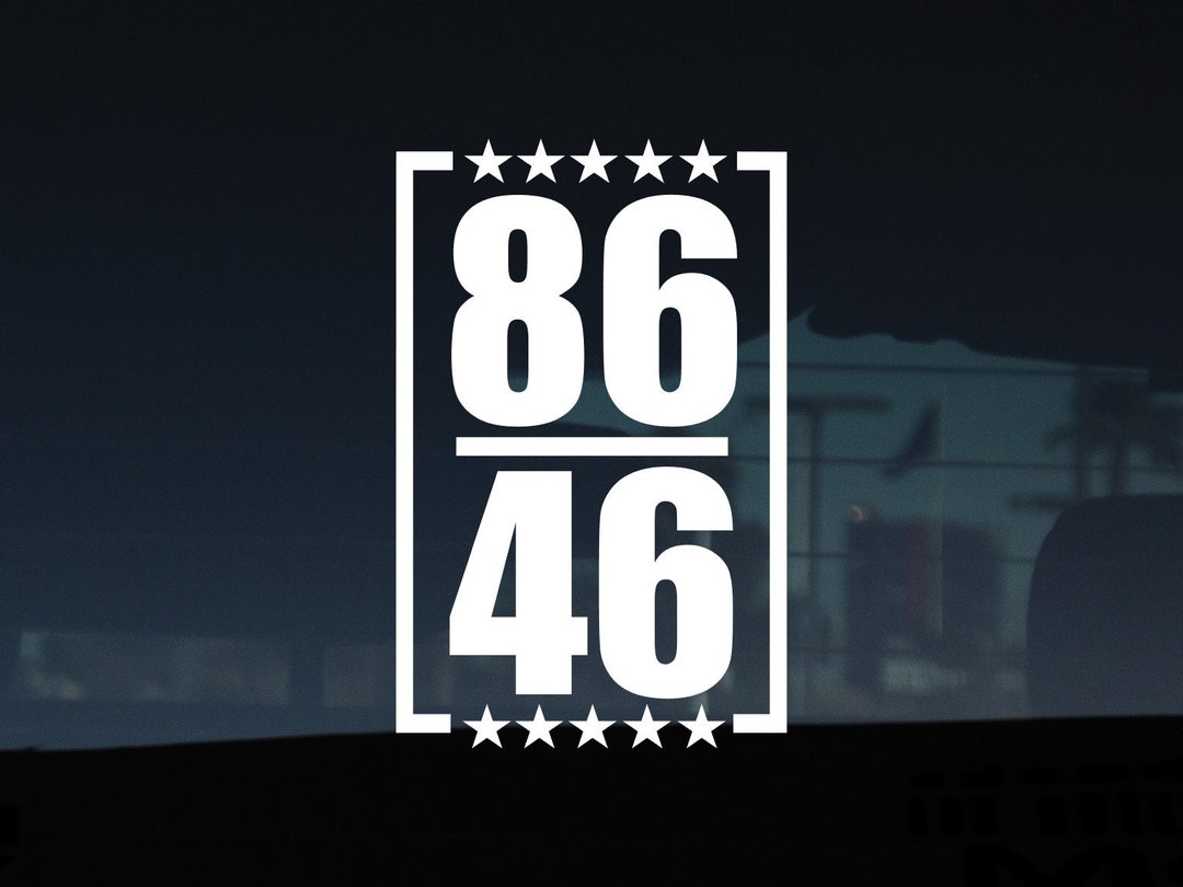 86 46 Decal, Republican Gift, American Decal, Conservative Decal, Car ...